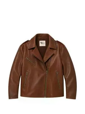 WEST 14TH New Yorker Leather Biker Jacket