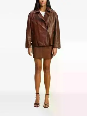 WEST 14TH New Yorker Leather Biker Jacket