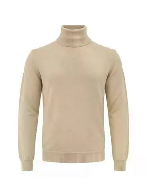 FRANZESE COLLECTION Stefano De Martino Ribbed Turtleneck Sweater - Neutrals