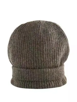 UMA WANG Soft Beanie Hat - Brown