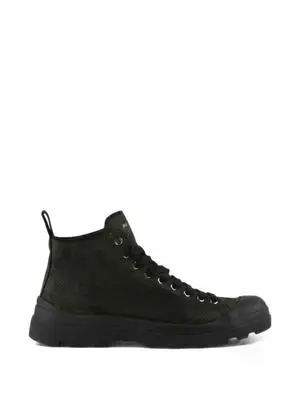 PANCHIC P03 Waxed Suede Boots - Green