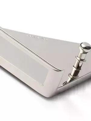 Prada Saffiano Belt Buckle Custom Belts - Silver