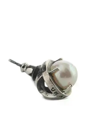 DETAJ Japanese Akoya Pearl-embellished Engraved Earrings