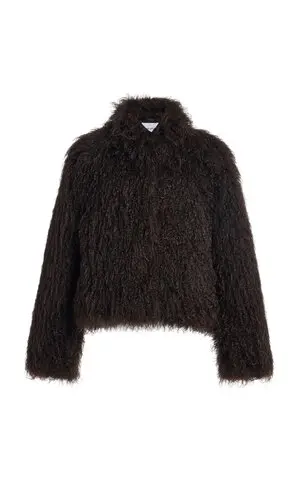 STAND STUDIO Myra Faux Fur Jacket - Brown