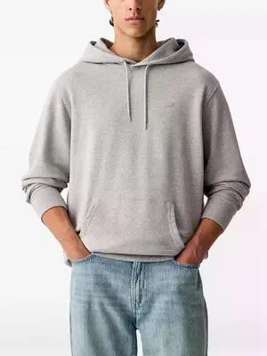 LEVI'S Original Housemark Logo-patch Cotton Hoodie - Grey