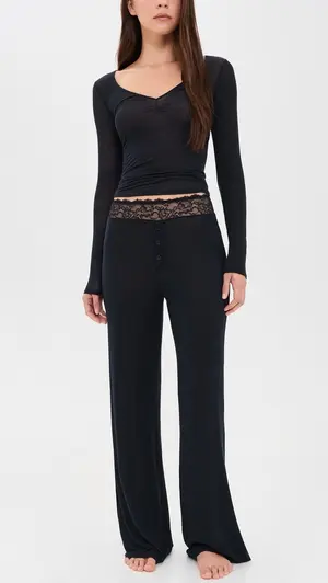 FLEUR DU MAL Cashmere Butter Pajama Pants