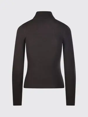 Max Mara Slim Fit Ribbed Pure Virgin Wool Turtleneck