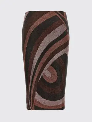 Emilio Pucci Iride Abstract Print Lurex Jersey Midi Pencil Skirt