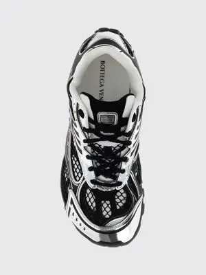 Bottega Veneta Orbit Technical Mesh Sneakers In A Bicolor Design