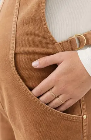 CACHE COEUR Maternity & Nursing Overall Andy - Camel