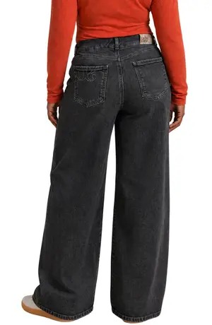 CACHE COEUR Maternity Superwide Leg Jeans Rodeo