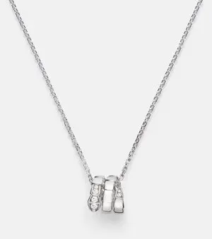 BVLGARI Serpenti Viper 18kt White Gold Necklace With Diamonds
