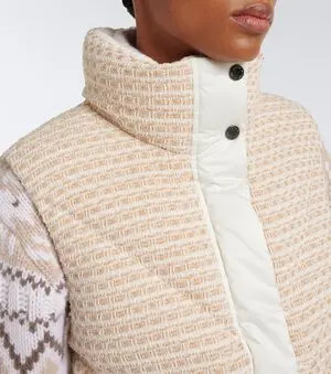 Bogner Netty Tweed-trimmed Down Vest