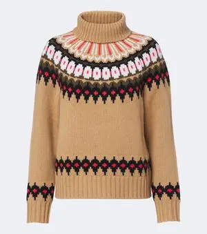 Bogner Ingrid Fair Isle Cashmere Turtleneck Sweater - Multicoloured