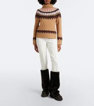 Bogner Ingrid Fair Isle Cashmere Turtleneck Sweater - Multicoloured