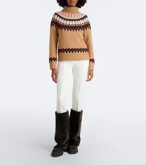 Bogner Ingrid Fair Isle Cashmere Turtleneck Sweater - Multicoloured