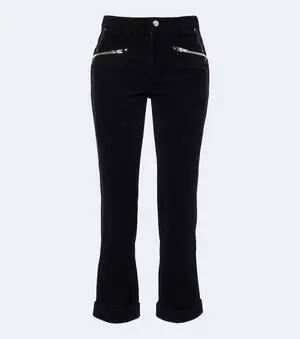 Isabel Marant Étoile Revene Cotton And Linen Straight Pants - Black
