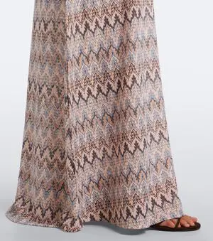 Melissa Odabash Charlotte Chevron Knitted Maxi Dress