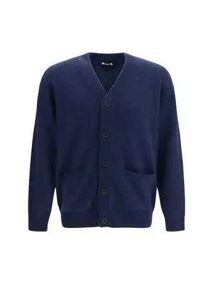 Prada V-neck Re-cashmere Cardigan - Blue