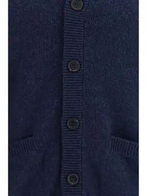 Prada V-neck Re-cashmere Cardigan - Blue