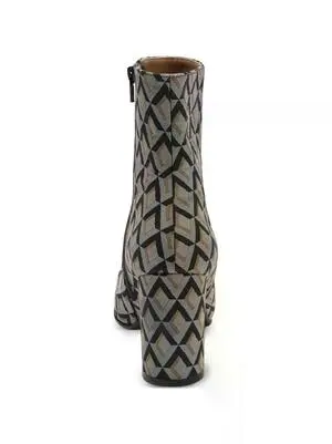 Malìparmi Geometric Jacquard Ankle Boots