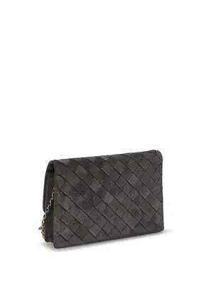 Bottega Veneta Andiamo Suede Shoulder Bag - Gray