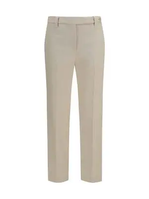 Brunello Cucinelli Tailored Cotton Pants - Cream