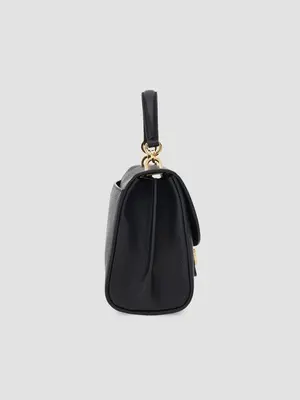 FERRAGAMO Double Gancini Leather Top Handle Bag