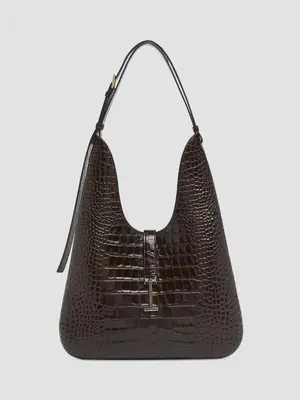TOM FORD Arc Croc-embossed Mini Bag