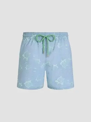 Vilebrequin Bubbles Turtles 3d Print Swim Shorts