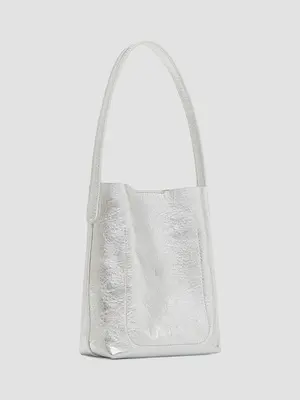 MANSUR GAVRIEL Mini Everyday Metallic Leather Tote Bag