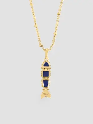 ANABEL ARAM Milos 18k-gold-plated & Gemstone Fish Charm