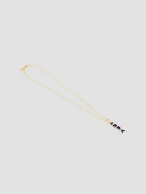 ANABEL ARAM Milos 18k-gold-plated & Gemstone Fish Charm