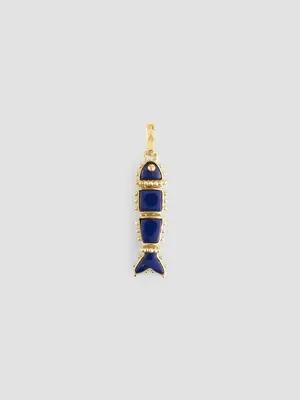 ANABEL ARAM Milos 18k-gold-plated & Gemstone Fish Charm