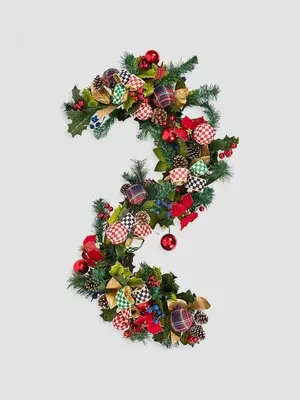 MACKENZIE-CHILDS Timeless Tartan Garland