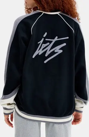 IETS FRANS Varsity 17 Paneled Sweatshirt