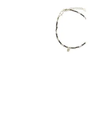 Brunello Cucinelli Hematite And 925 Sterling Silver Anklet