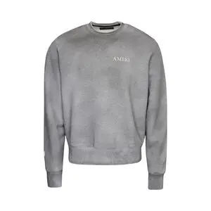 Amiri Aged Puff Logo Crew - Grey