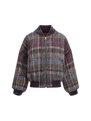Missoni Caperdoni Check Wool Bomber - Multicolor