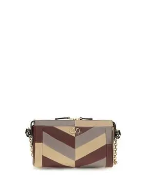 Valentino Garavani Small Panthea Chevron Nappa Shoulder Bag - Multicolor