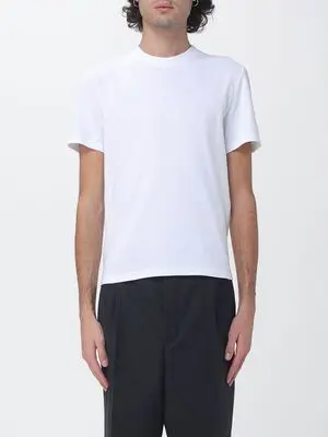 Saint Laurent Slim Fit Cotton T-shirt With Crew Neck - White