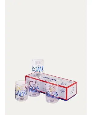 Jonathan Adler Jet Set Cocktail Glasses, Set Of 4 - Multi
