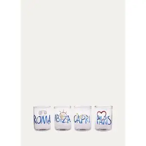 Jonathan Adler Jet Set Cocktail Glasses, Set Of 4