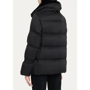 Herno Quilted Faux Fur-collar Puffer Jacket