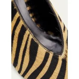 Le Monde Beryl 40mm Babouche -printed Calf Hair Pumps