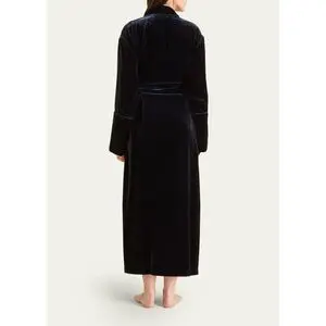Olivia Von Halle Capability Shawl-collar Velvet Robe