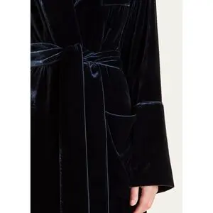 Olivia Von Halle Capability Shawl-collar Velvet Robe