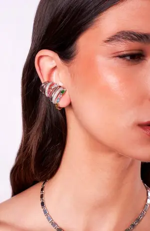 MELANIA CLARA Cubic Zirconia Ear Climbers
