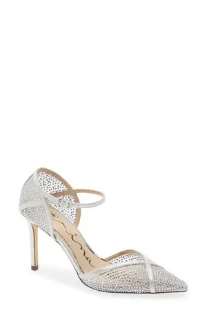 Nina Nevara Pointed Toe Pump - Silver