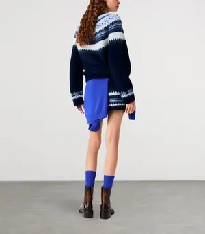 Maje Wool Fair Isle Sweater